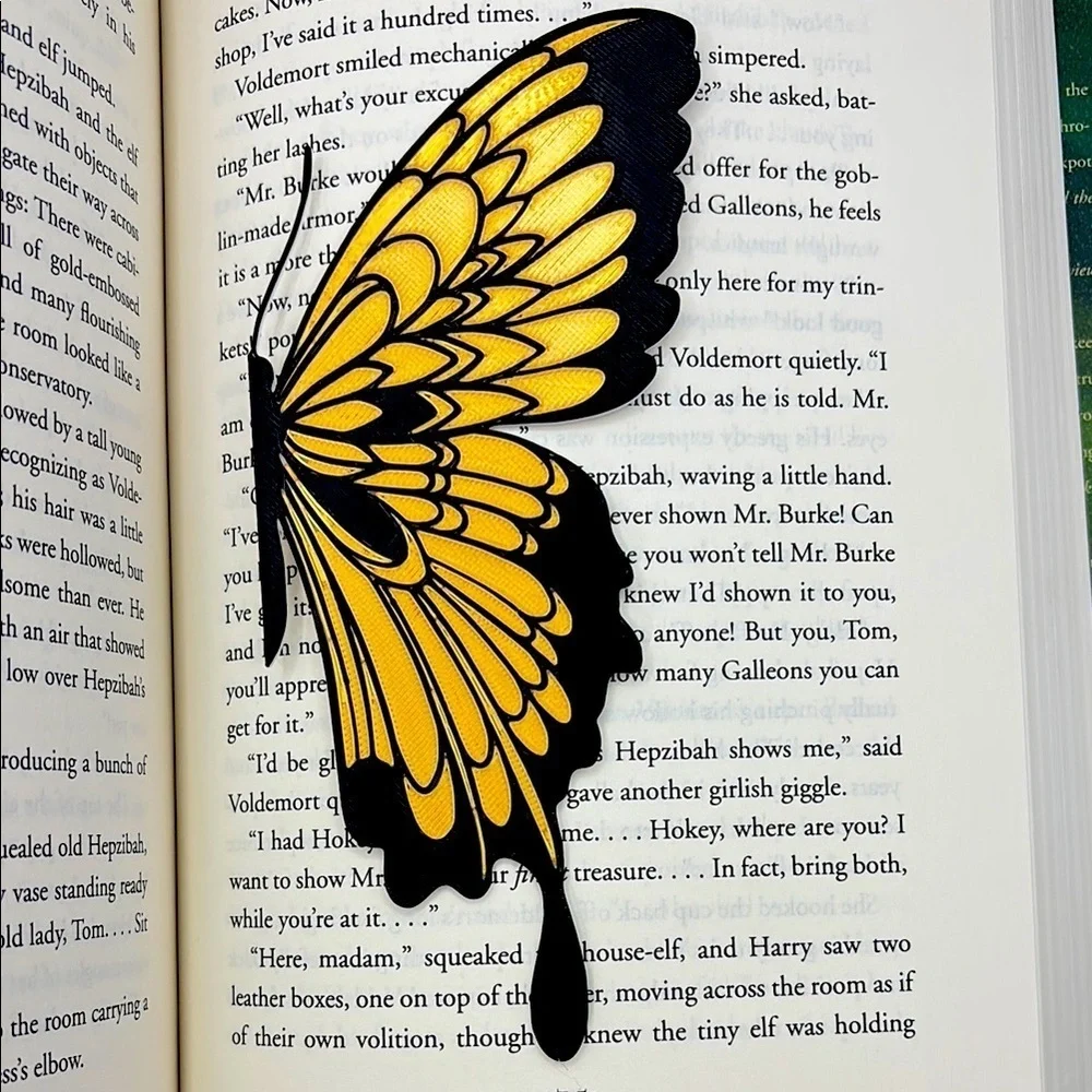 Handmade | Accents | Yellow And Black Butterfly Bookmark | Poshmark